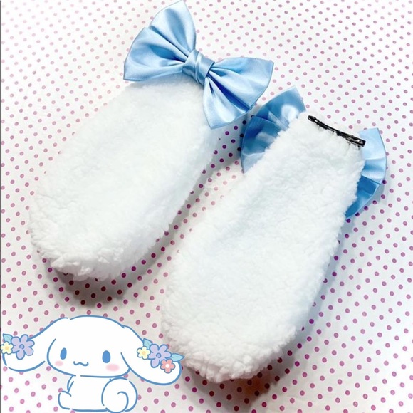 The Kawaii Kotten Co | Accessories | Cinnamoroll Ears Tail W Blue Bows ...